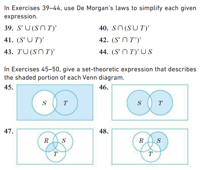 Solved In Exercises 39-44, use De Morgan's laws to simplify | Chegg.com