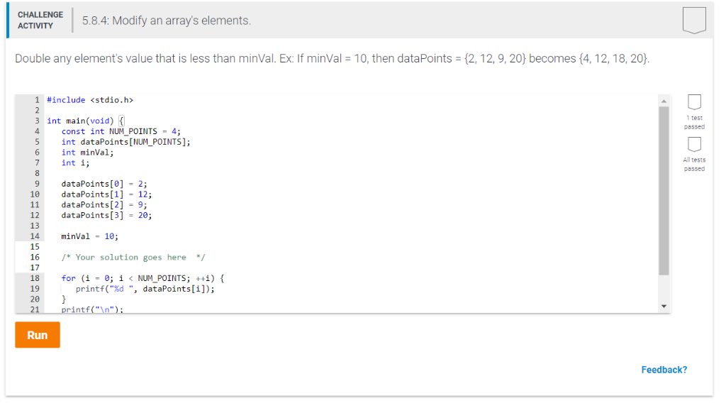Solved this is c progamming im not sure how to do this | Chegg.com