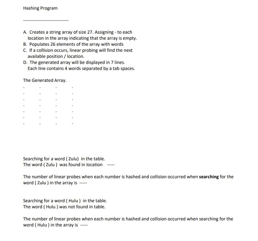 Solved Write a C++ program that does the following: 1. | Chegg.com