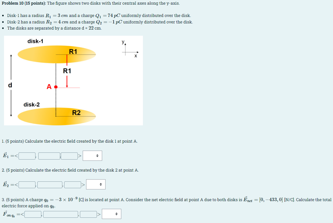Solved The figure shows two disks with their central axes | Chegg.com