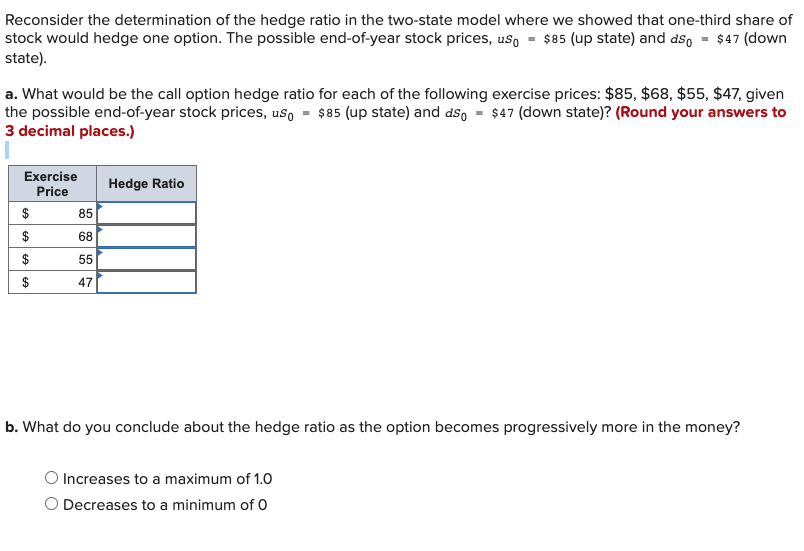 Solved Reconsider the determination of the hedge ratio in | Chegg.com