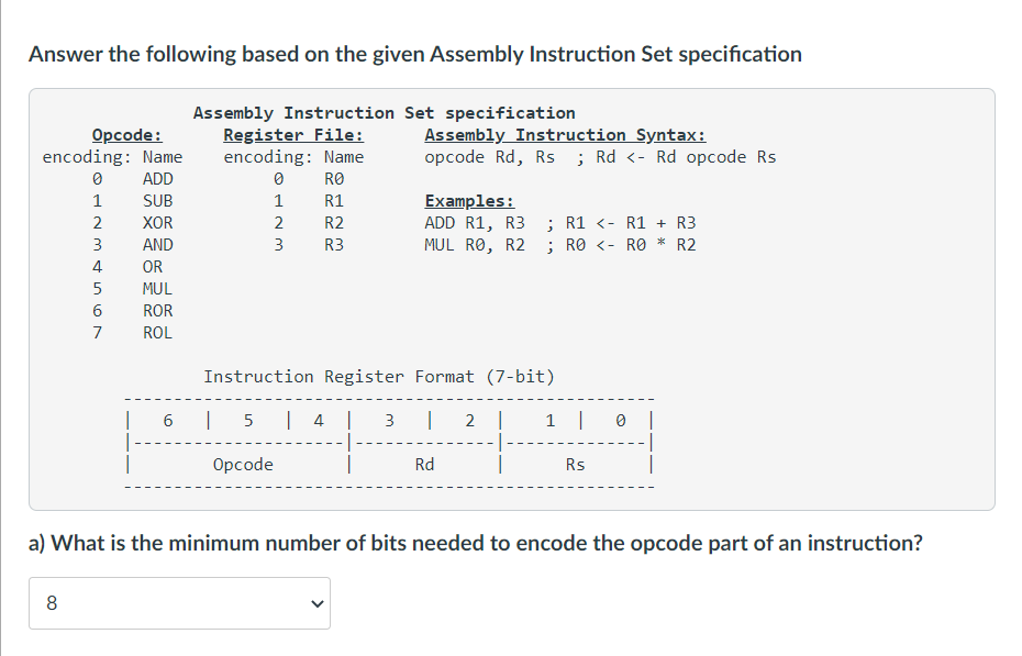 Solved Answer the following based on the given Assembly | Chegg.com