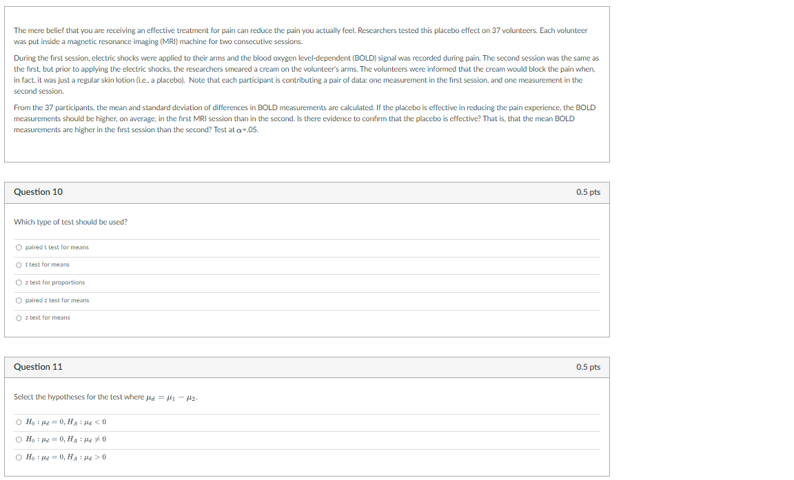 Solved The mere belief that you are receiving an effective | Chegg.com