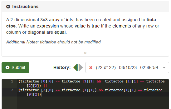 Solved A 2 Dimensional 3×3 Array Of Ints Has Been Created