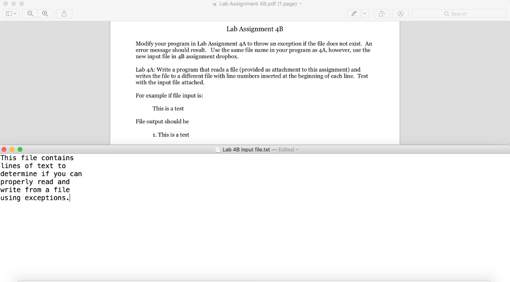 Solved s Lab Assignment 4B.pdf (1 page) Q Search Lab | Chegg.com
