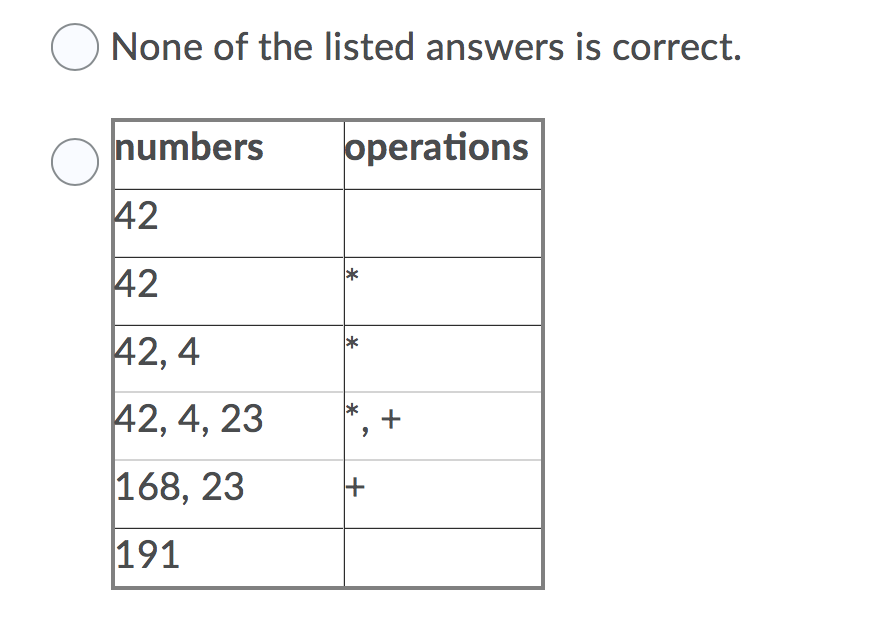 Solved Question 26 (1 point) Use the infix evaluation | Chegg.com