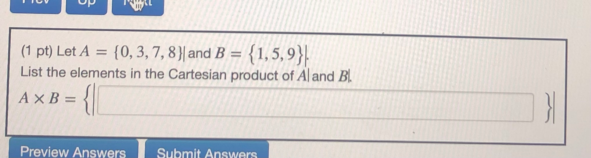 Solved (1 pt) Use the roster method to describe the elements | Chegg.com