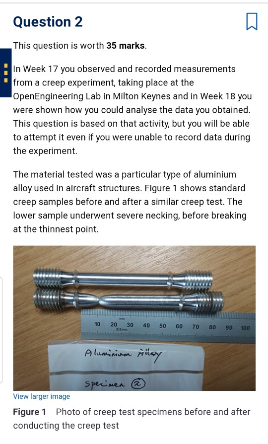Solved: Question 2 This Question Is Worth 35 Marks. In Wee... | Chegg.com