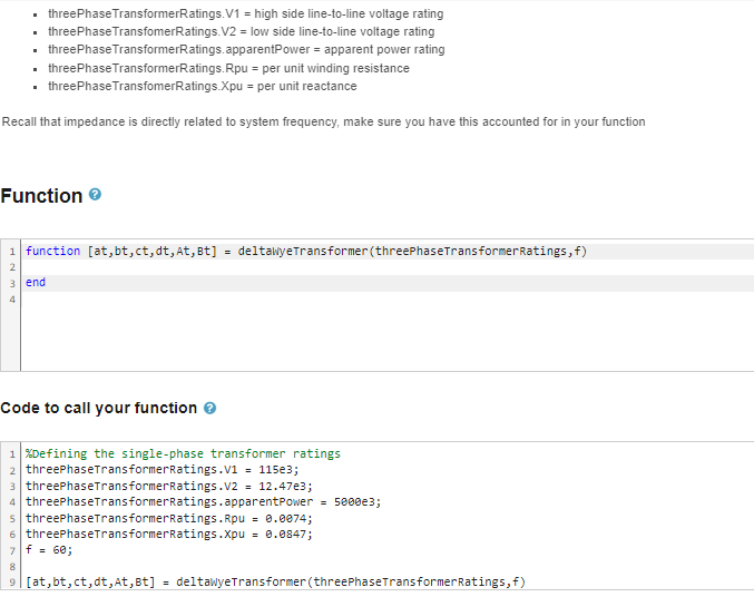 Solved deltaWyeTransformer.m You will model this transformer | Chegg.com