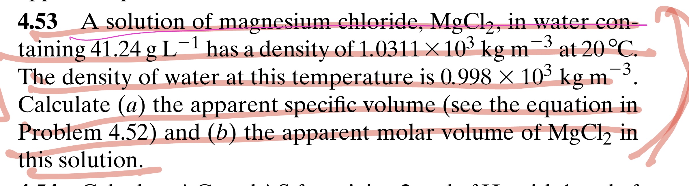 Solved 4.53 A solution of magnesium chloride, MgCl2, in | Chegg.com
