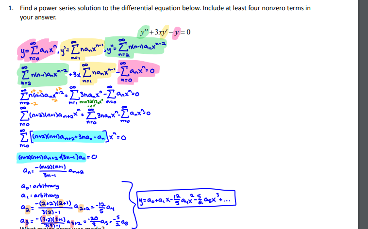 Solved Where is the error in the solution below for the | Chegg.com