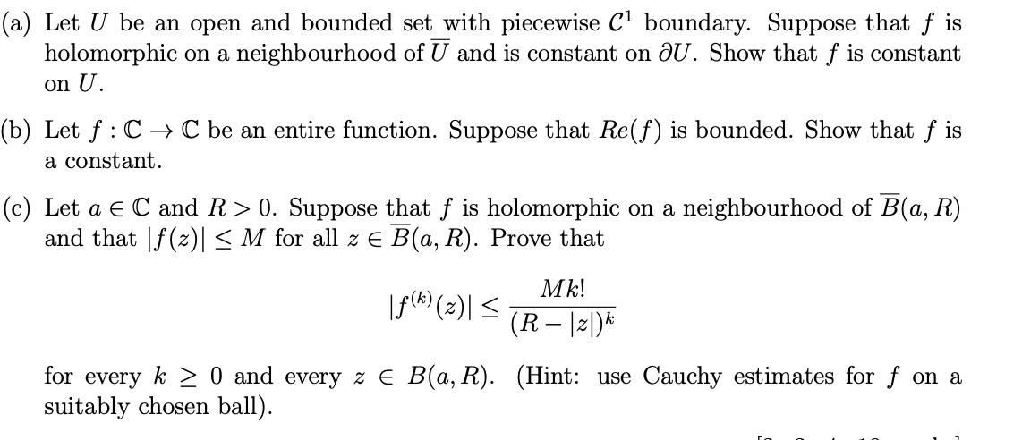 (a) Let U be an open and bounded set with piecewise | Chegg.com