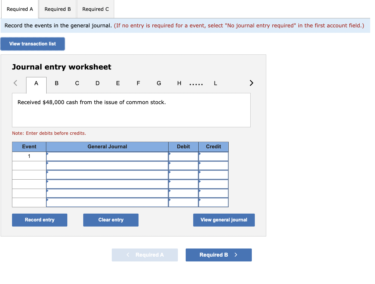 Solved The following events apply to Complete Business | Chegg.com