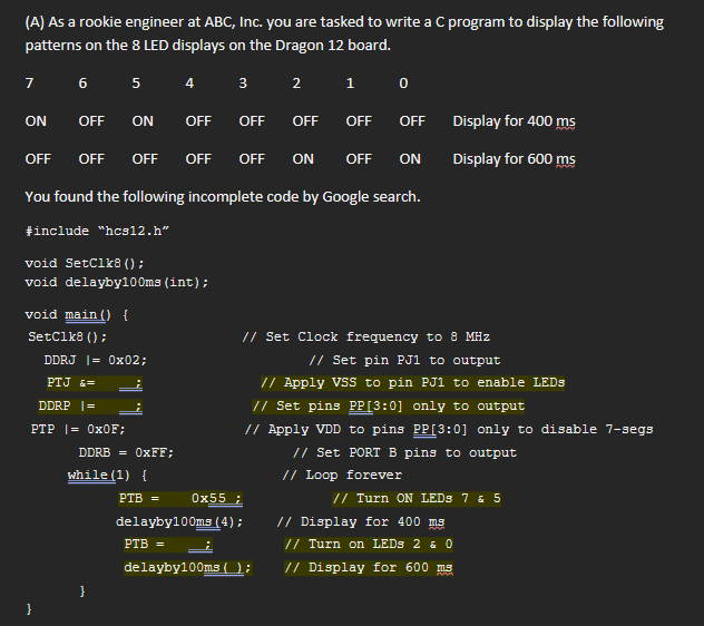 Solved (A) As a rookie engineer at ABC, Inc. you are tasked | Chegg.com