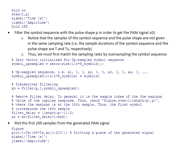 Solved 2 BASEBAND SIGNAL BY USING A RAISED-COSINE PULSE | Chegg.com