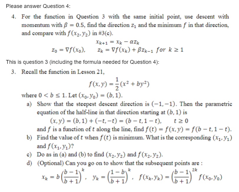 Solved Please answer Question 4: 4. For the function in | Chegg.com Solved Please answer Question 4: 4. For the function in | Chegg.com