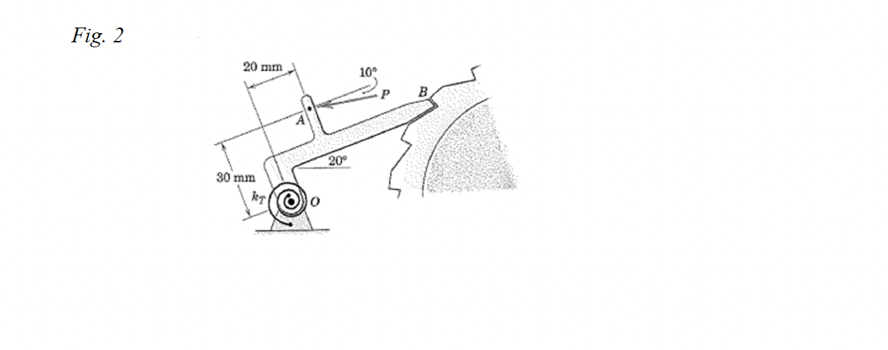 Solved Question 2 A ratcheting pawl is a very common | Chegg.com