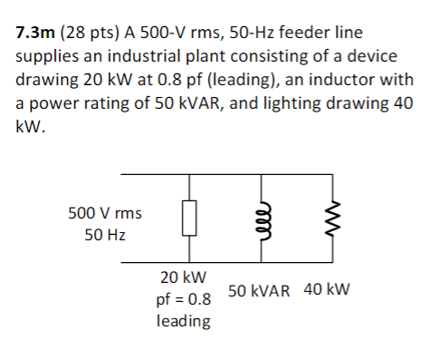 Solved (a) (14 pts) Calculate the total real power Pr, | Chegg.com
