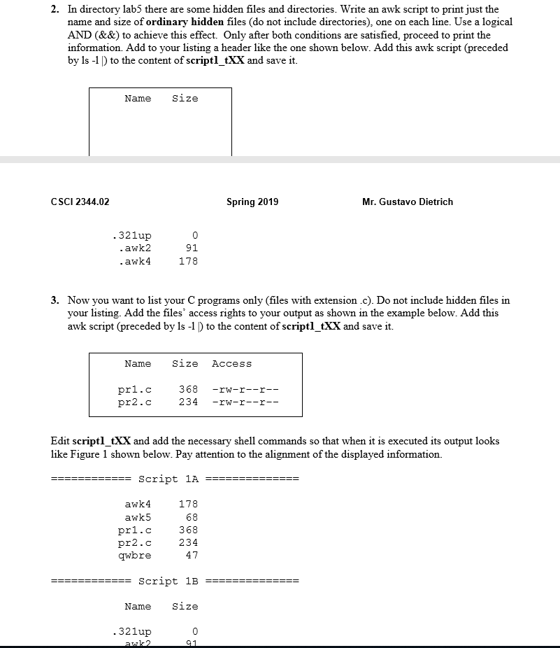 Solved Csci 234402 Spring 2019 Mr Roberto Jimenez Lab 5 A