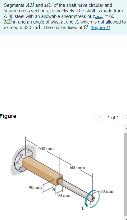 Solved Determine the maximum allowable torque T that can be | Chegg.com