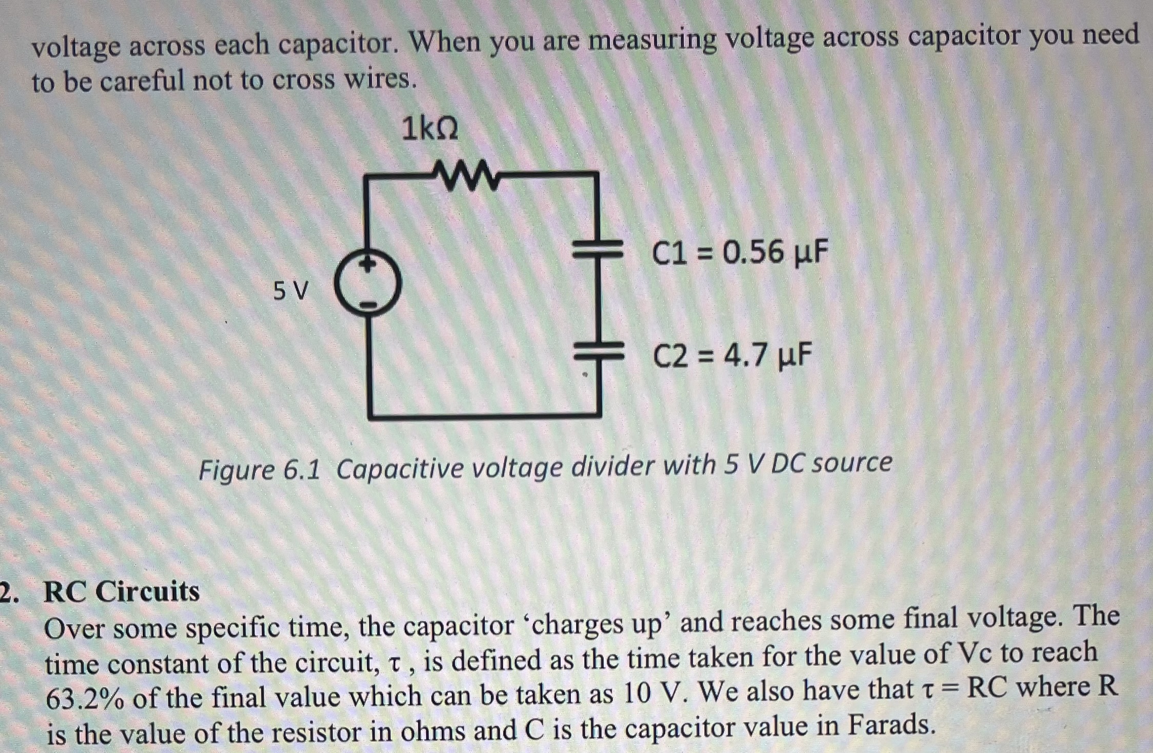 ECEN 206 Lab 6 RC and RL Circuits due Dec 5 | Chegg.com