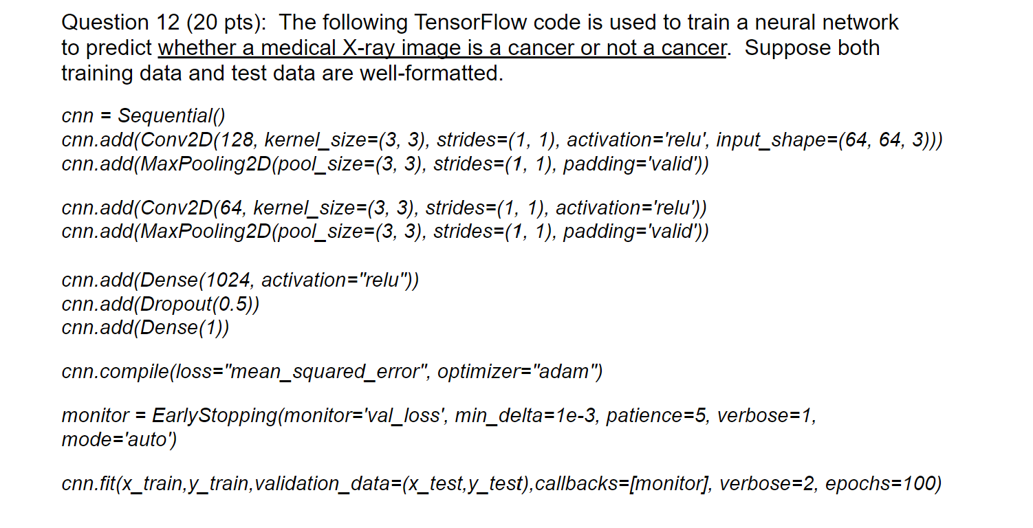 Solved Examine the code and answer the following | Chegg.com