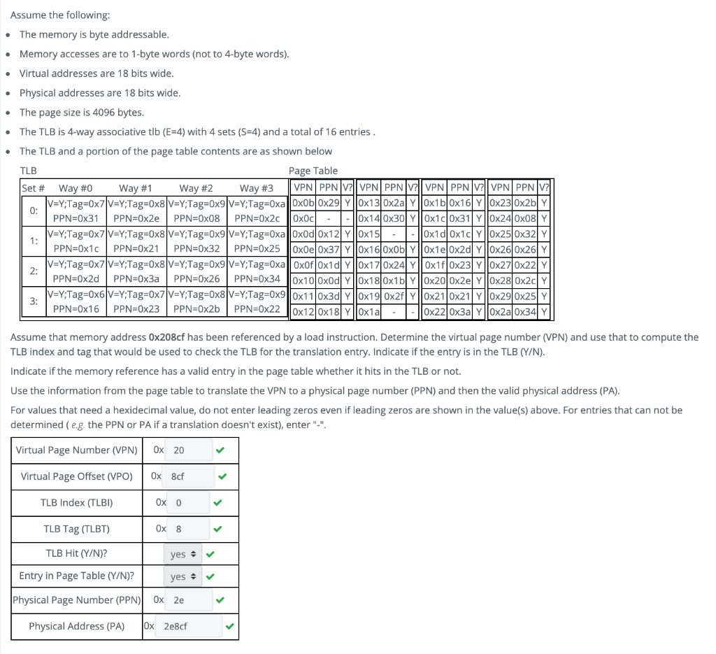 Solved Assume the following: The memory is byte addressable. | Chegg.com