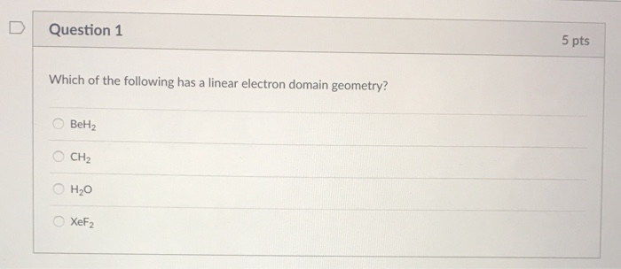 Solved 5 pts DQuestion 1 Which of the following has a linear | Chegg.com Solved 5 pts DQuestion 1 Which of the following has a linear | Chegg.com