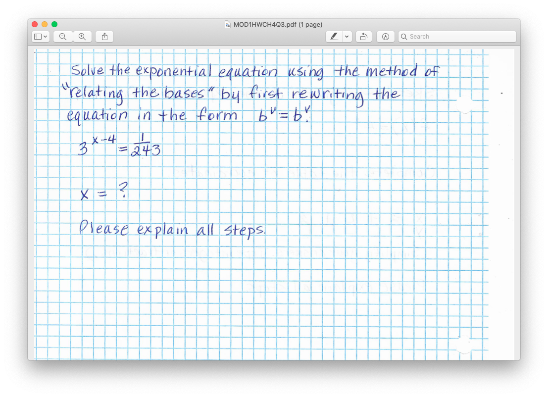 Solved Solve the exponential equation using the method of | Chegg.com Solved Solve the exponential equation using the method of | Chegg.com