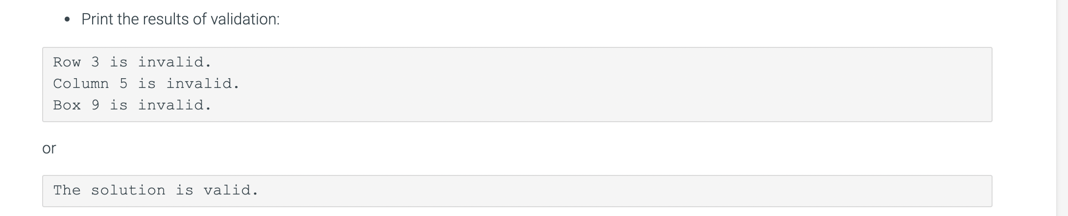 Solved 9.20 PROJECT: Sudoku Validation You will be writing a | Chegg.com