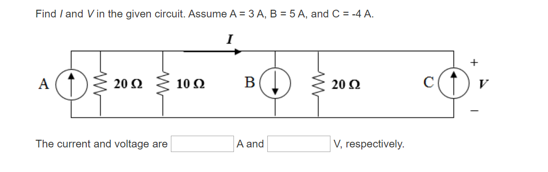 Solved Determine Voin the given circuit. Assume A = 21 and B | Chegg.com