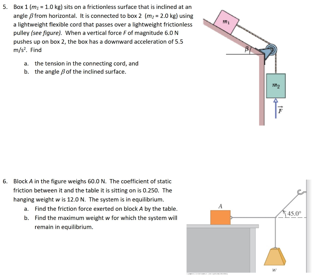 Solved Instructions: Answer the following force and motion | Chegg.com