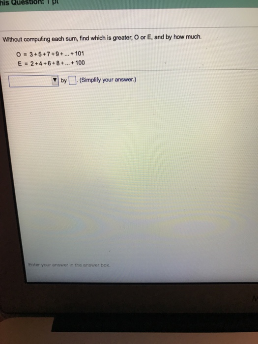 Solved is Question. T p Without computing each sum, find | Chegg.com