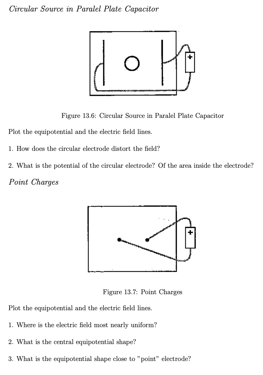 Solved Circular Source in Paralel Plate Capacitor Figure | Chegg.com