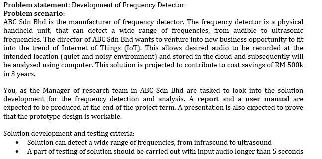 Question requirements 1- Problem identification 2- | Chegg.com