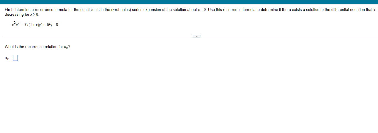 Solved First determine a recurrence formula for the | Chegg.com