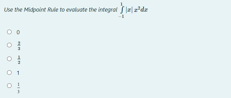 Solved Use the Midpoint Rule to evaluate the integral | Chegg.com