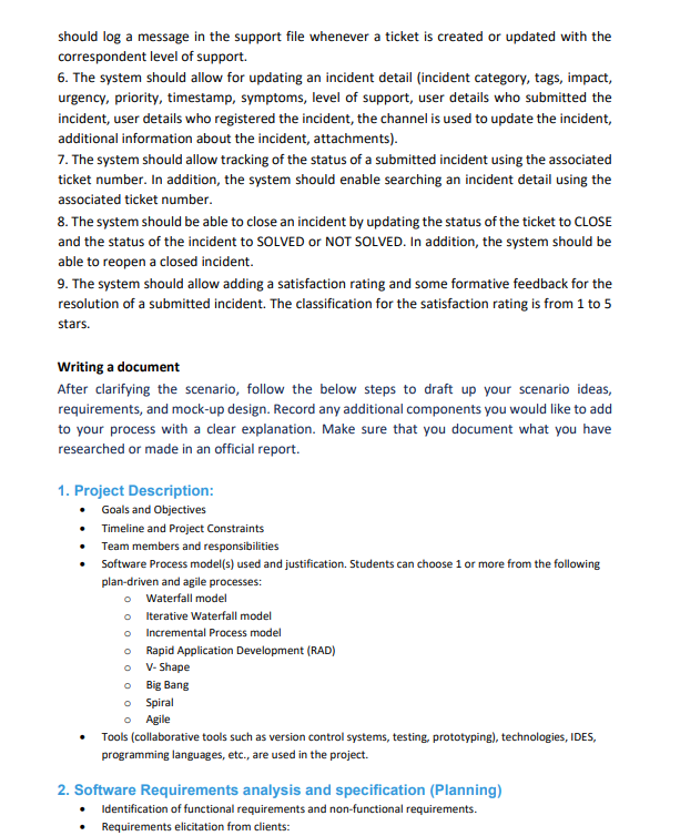 Solved A helpdesk ticketing system collects, organises, and | Chegg.com