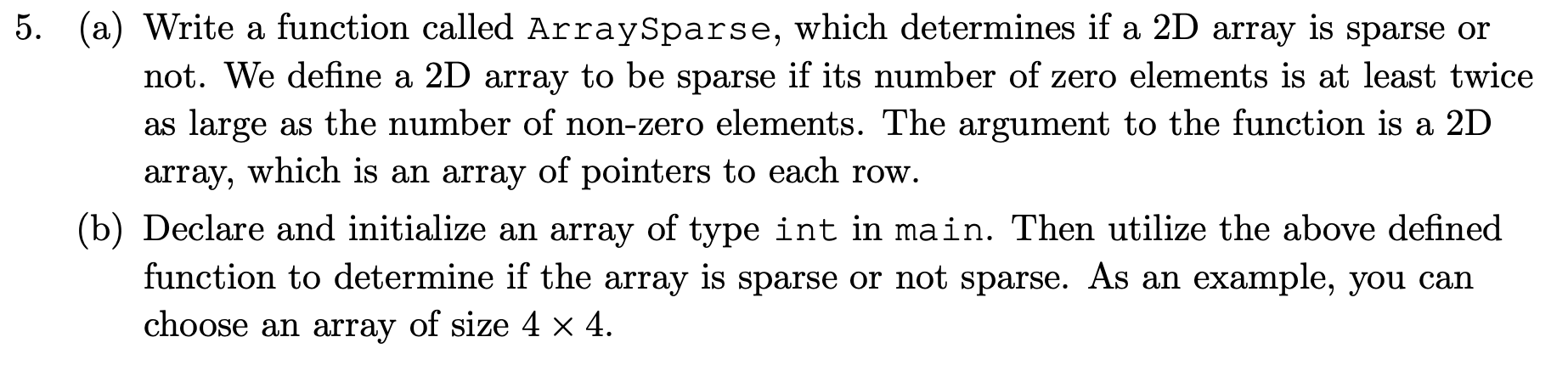 Solved Use Programming Language C Script A Solution With 1452