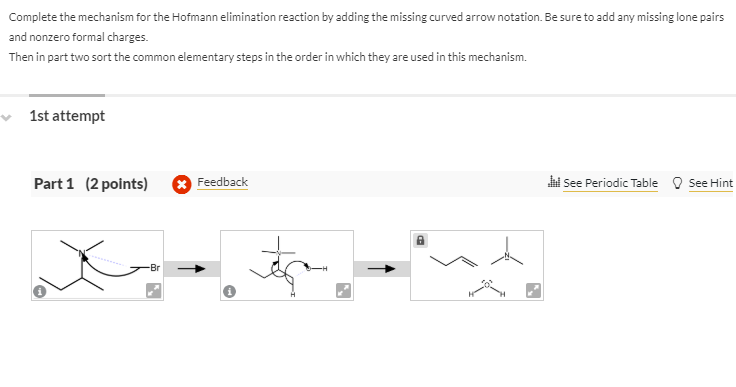 Solved Complete the mechanism for the Hofmann elimination | Chegg.com