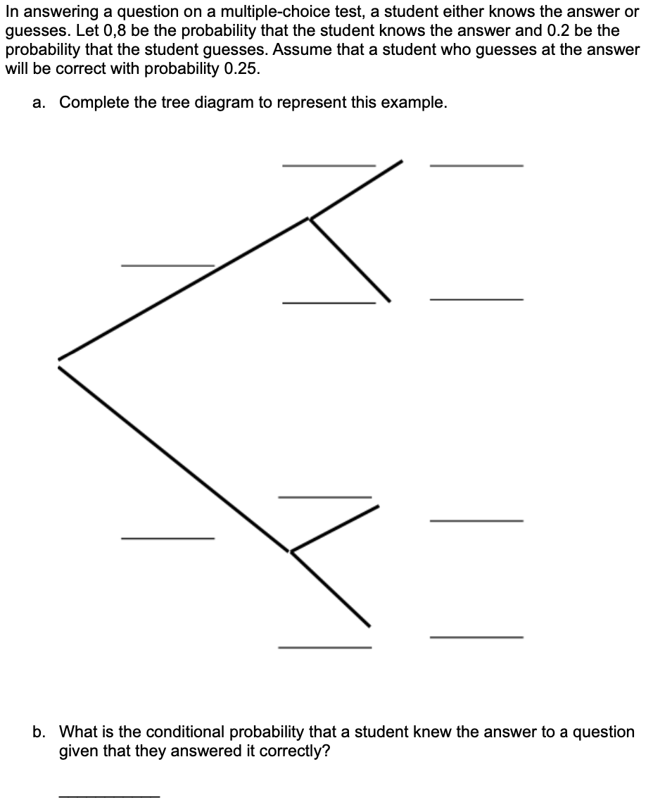 Solved In answering a question on a multiple-choice test, a | Chegg.com