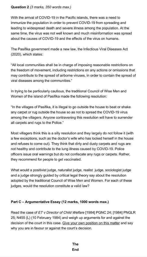 LW110 Major Individual Assignment Semester 1, 2023 | Chegg.com