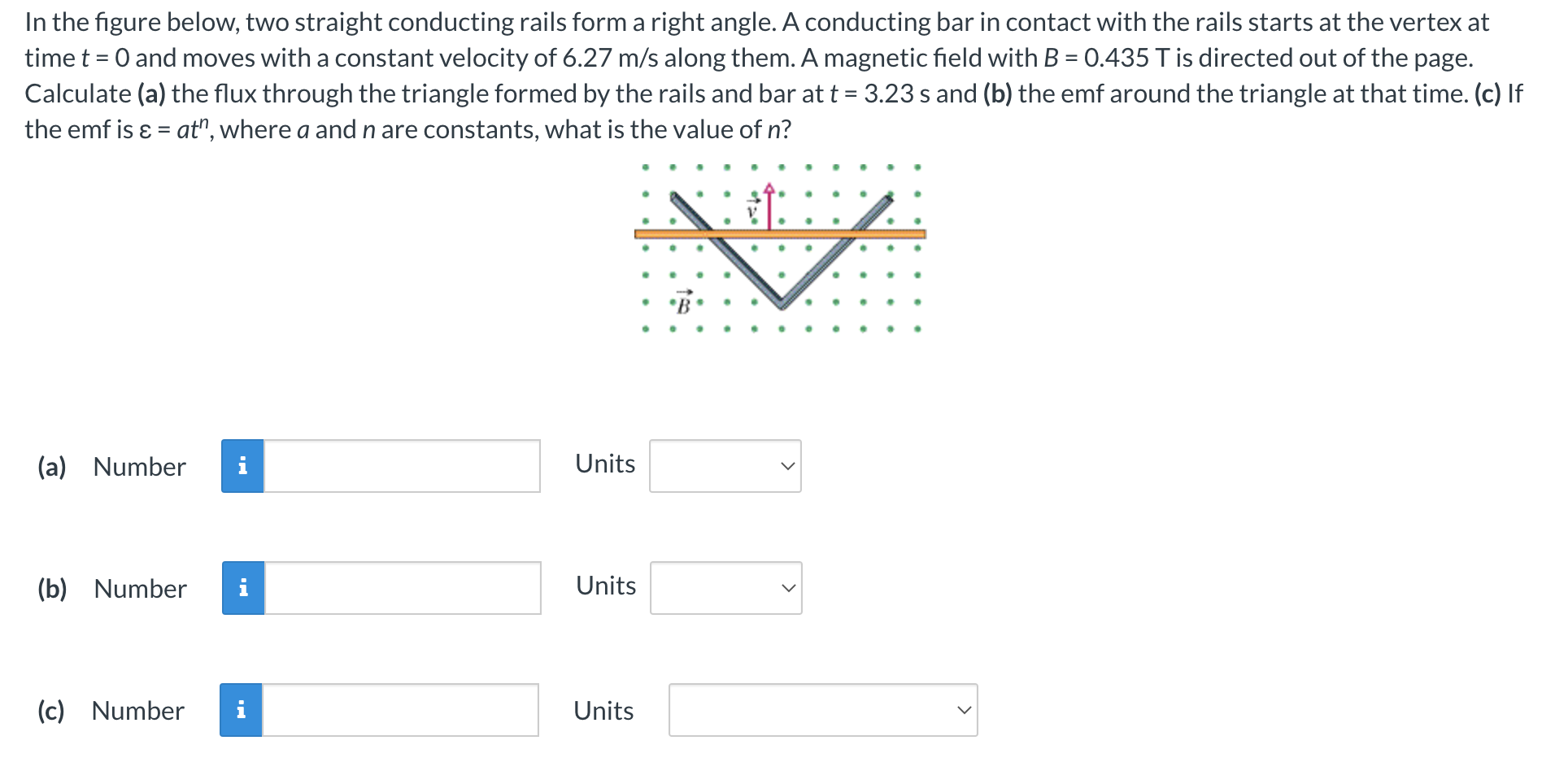 Solved In the figure below, two straight conducting rails | Chegg.com