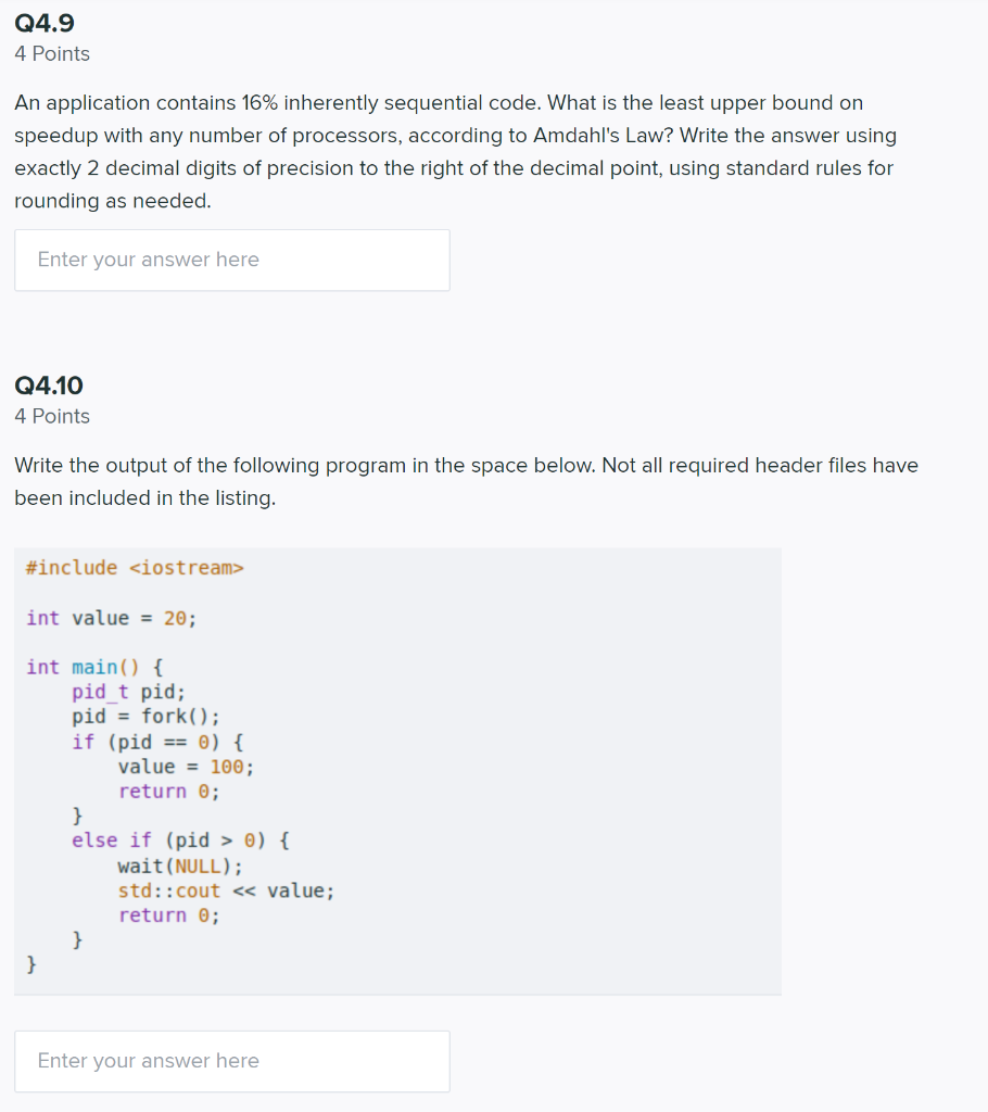 Solved Q4.1 3 Points The Pthreads Library uses parallelism | Chegg.com