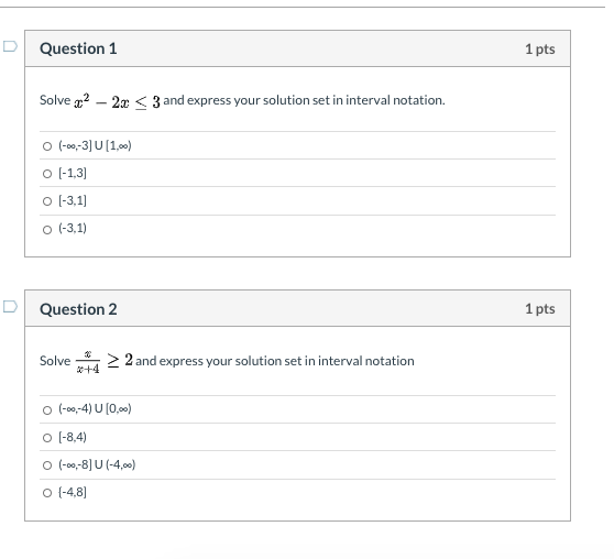 Solved Question 1 1 pts Solve a- 2x