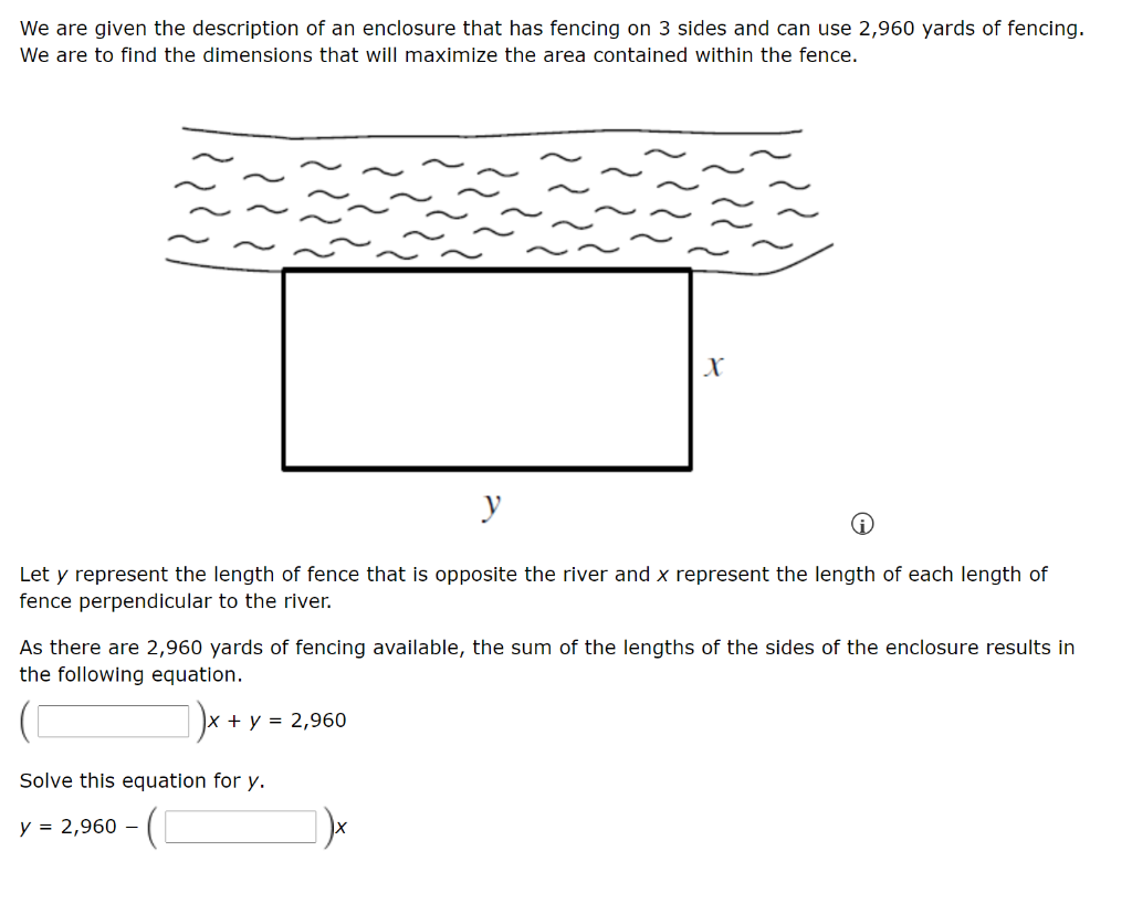 Solved Tutorial Exercise Enclosing the Largest Area The | Chegg.com