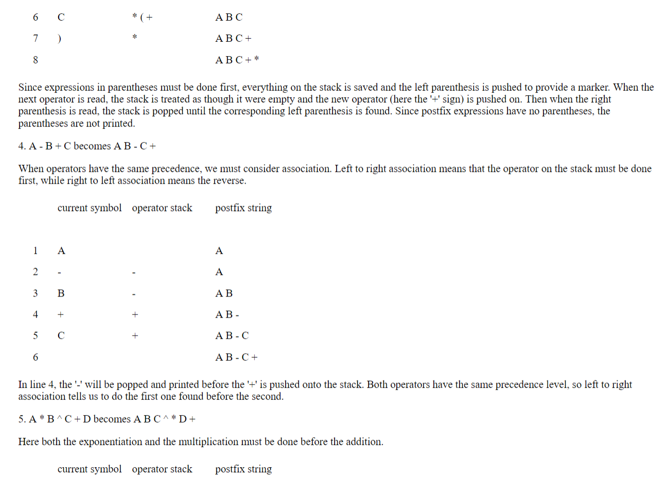 Solved Please implement a program in c++ to convert an infix | Chegg.com