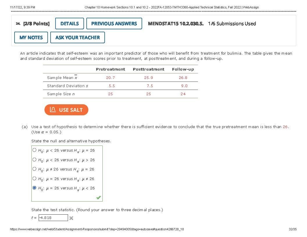 Solved The following n = 10 observations are a sample from a | Chegg.com