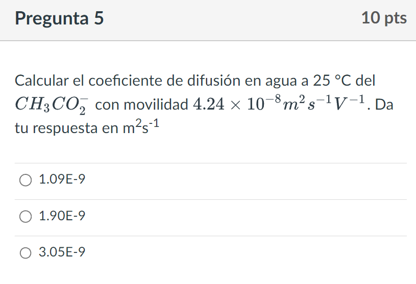 Solved Problem: Calculate the diffusion coefficient in | Chegg.com