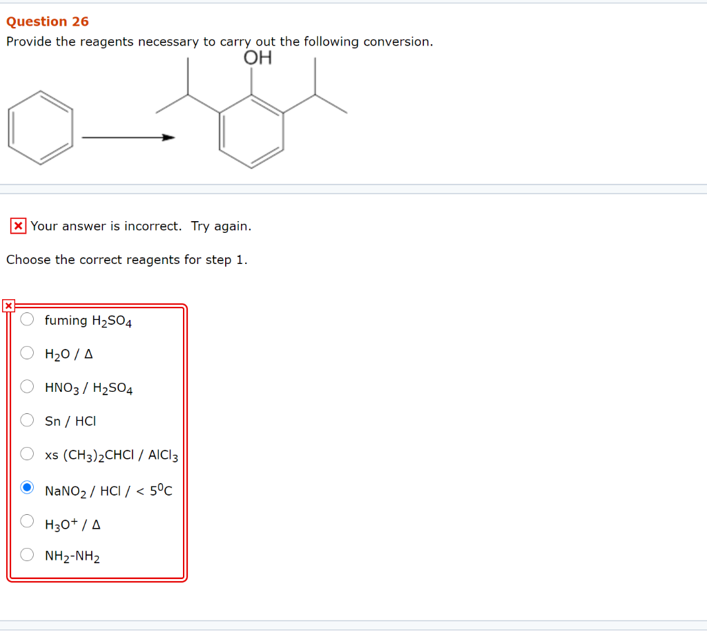 Solved Step 2: NaNO2 / HCl